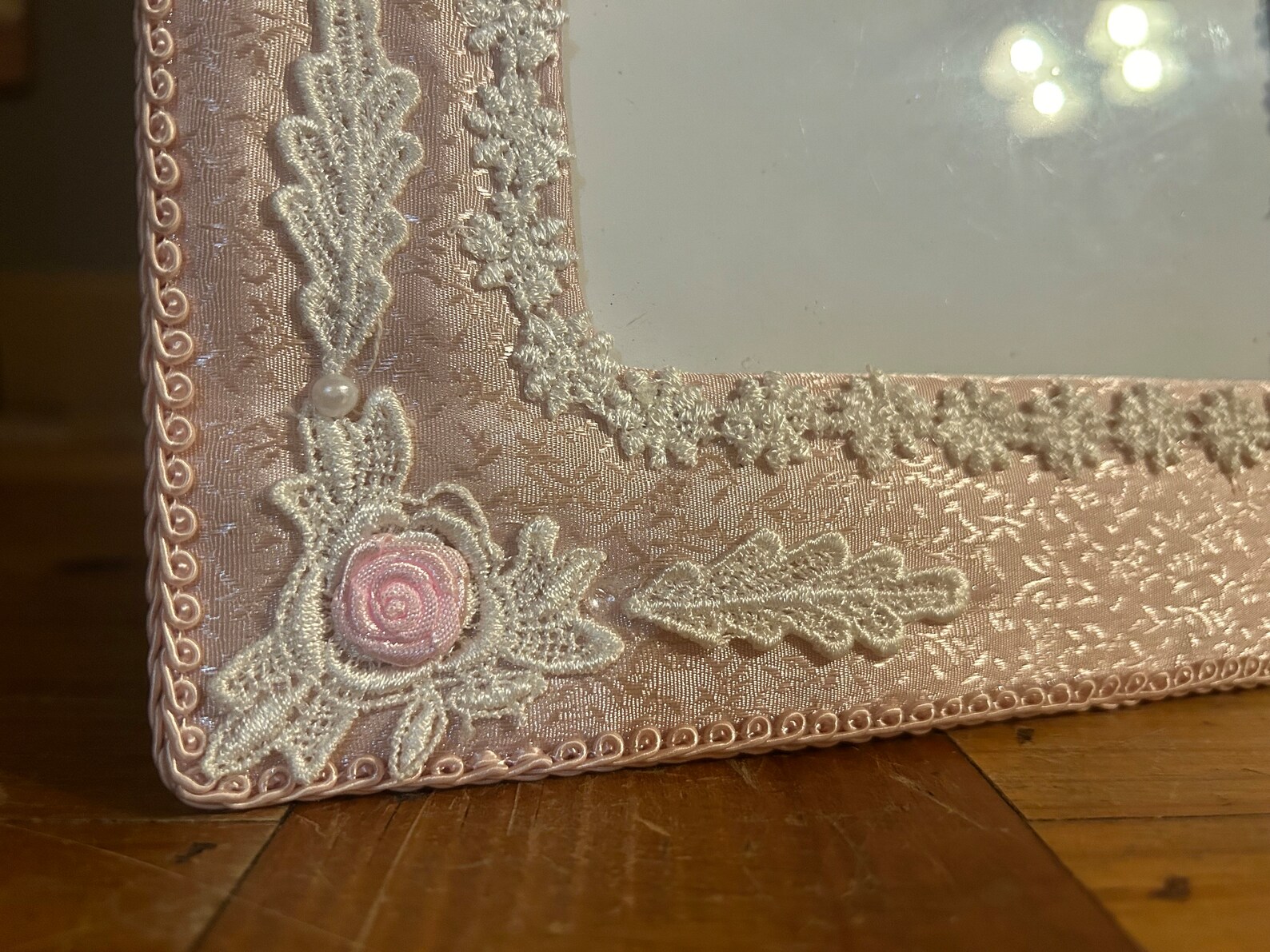 Berkeley Designs Pink Satin, Lace, and Roses 5x7 Picture Frame - Etsy