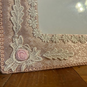 Berkeley Designs Pink Satin, Lace, and Roses 5x7 Picture Frame - Etsy