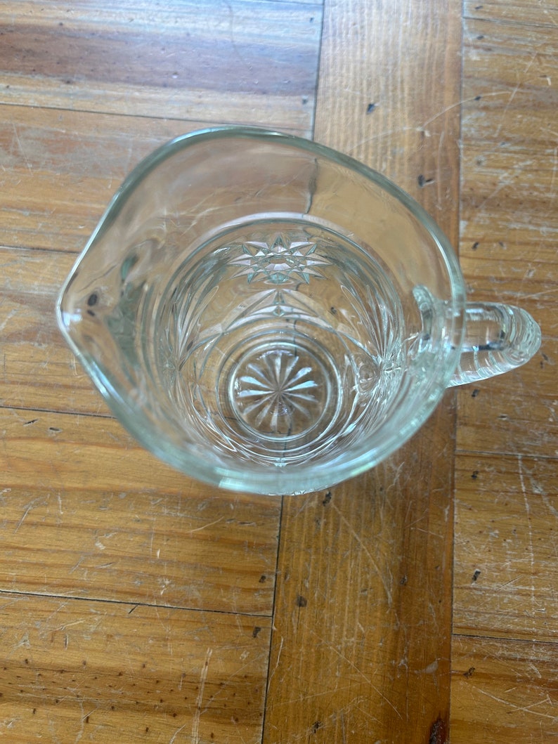 1960s Anchor Hocking Prescut Star of David Pattern Glass Pitcher - Etsy