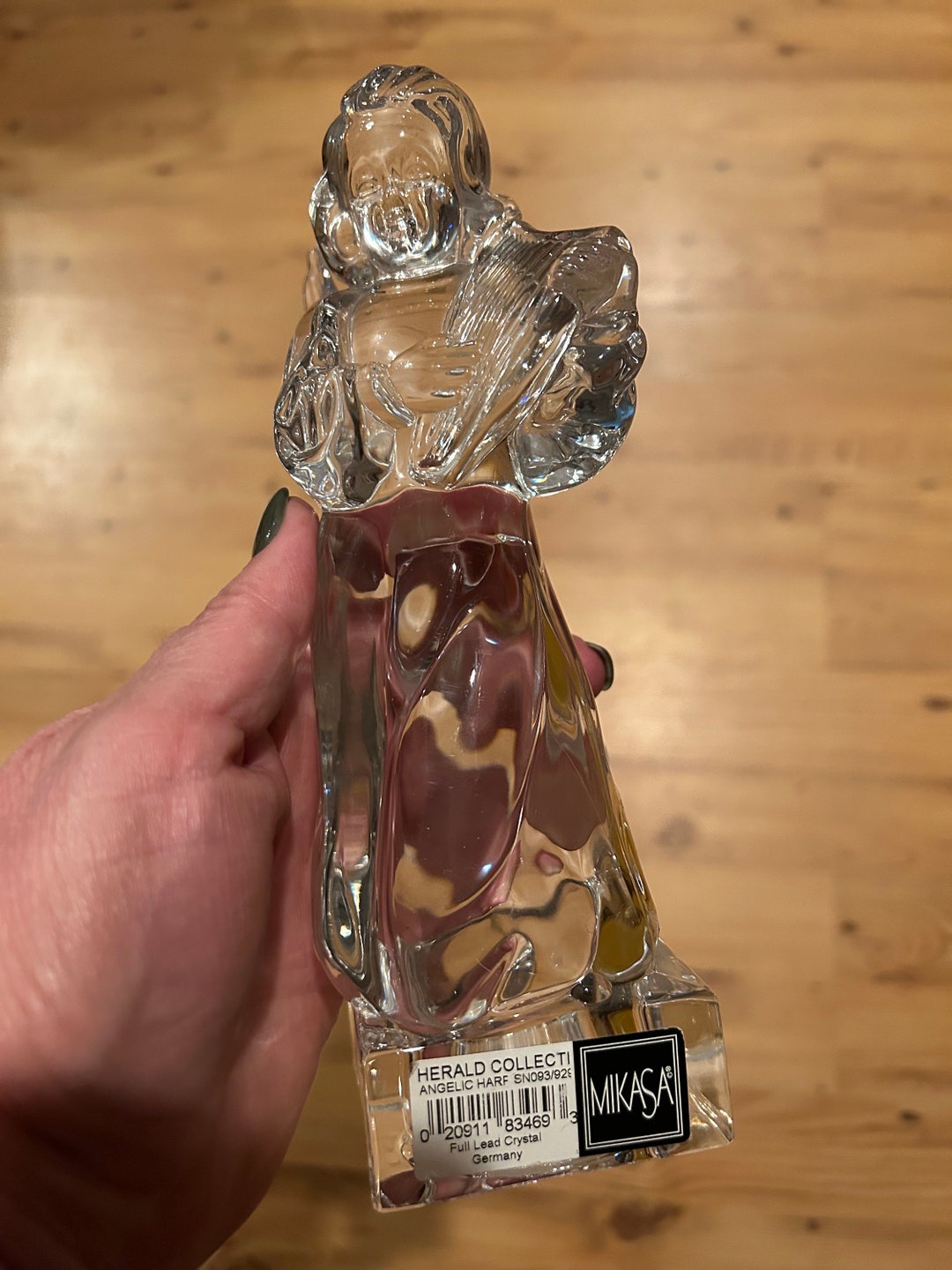 Mikasa Full Lead Crystal Angel Figure - Etsy