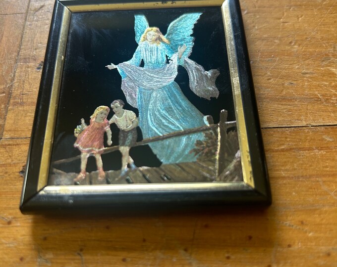 1950’s Lithograph Magnet of Guardian Angel Over Bridge - Etsy