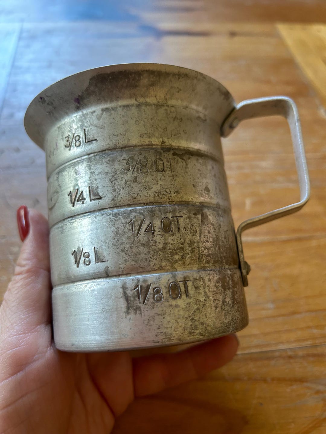 Vintage Aluminum Quart and Liter Cup With Handle - Etsy