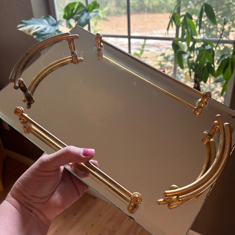 Mirrored Vanity Tray - Etsy