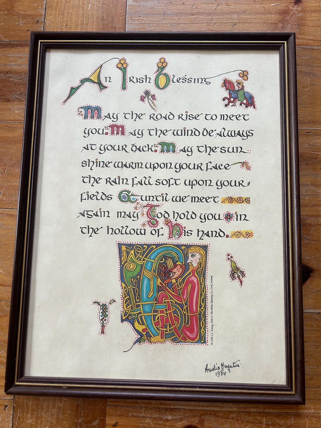 Irish Blessing Authentic Poem From County Cork, Ireland, Signed by ...