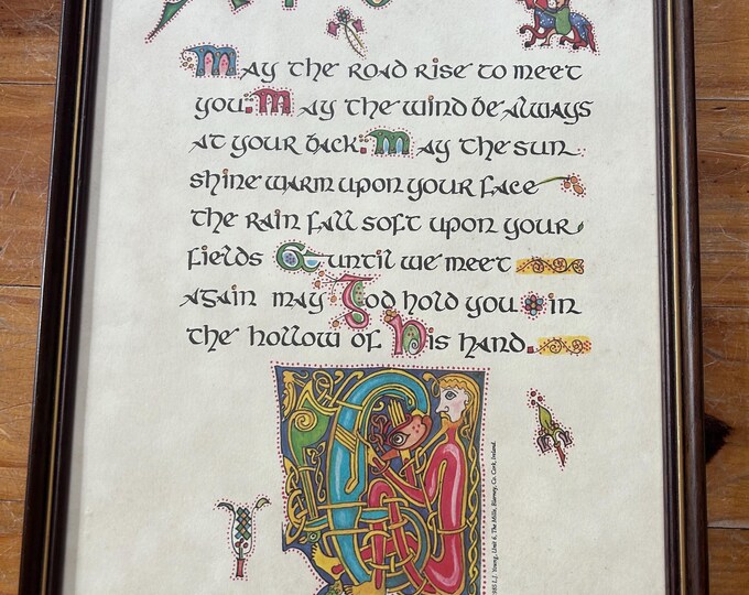 Irish Blessing Authentic Poem From County Cork, Ireland, Signed by ...