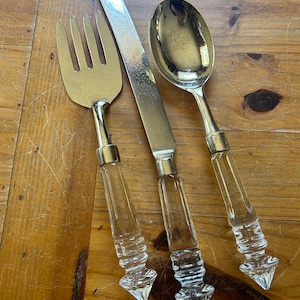 Acrylic Lucite Serving Utensil Set - Etsy