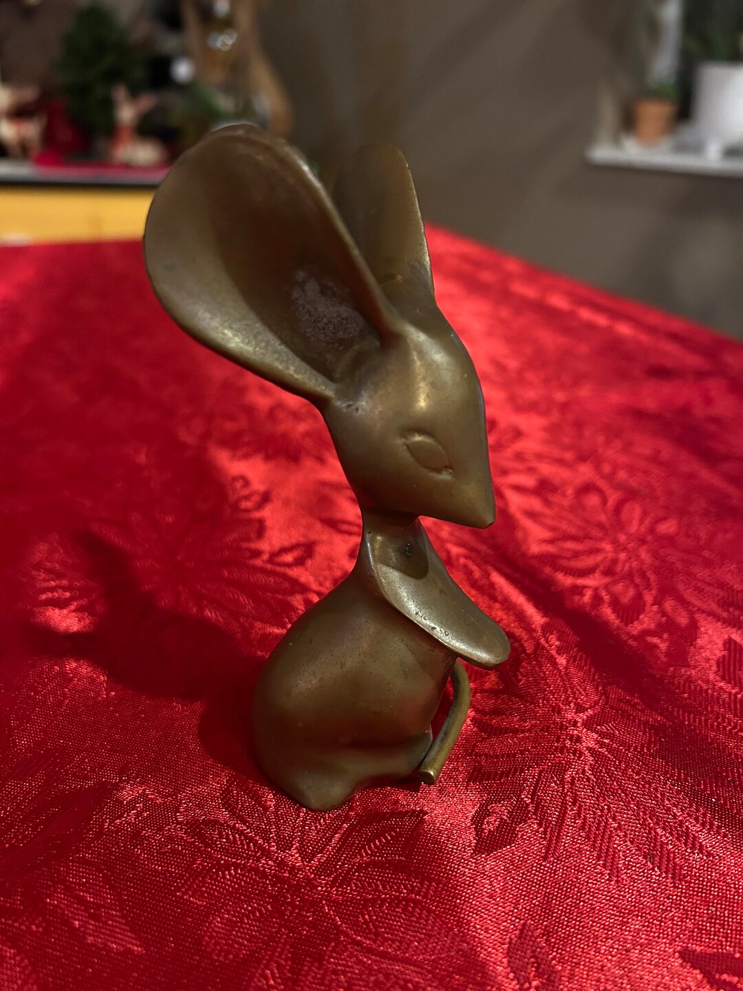 Solid Brass Big Eared Mouse - Etsy