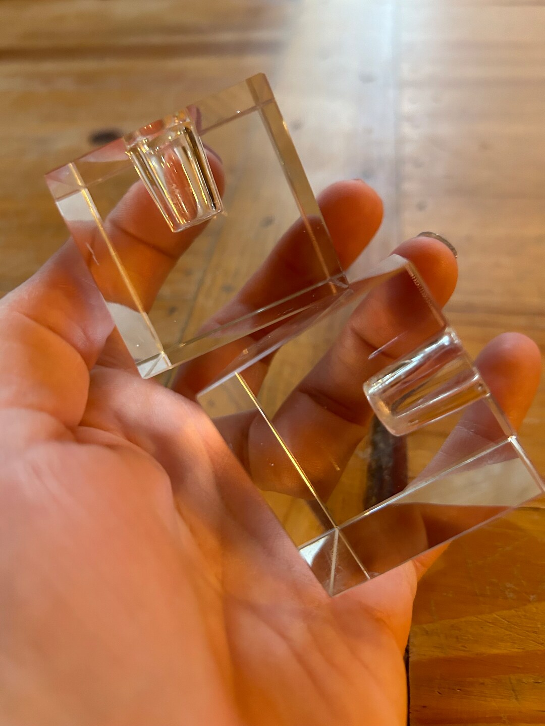 Cristal De Bohemi, Crystal From Bohemia Cube Block Square Candle ...