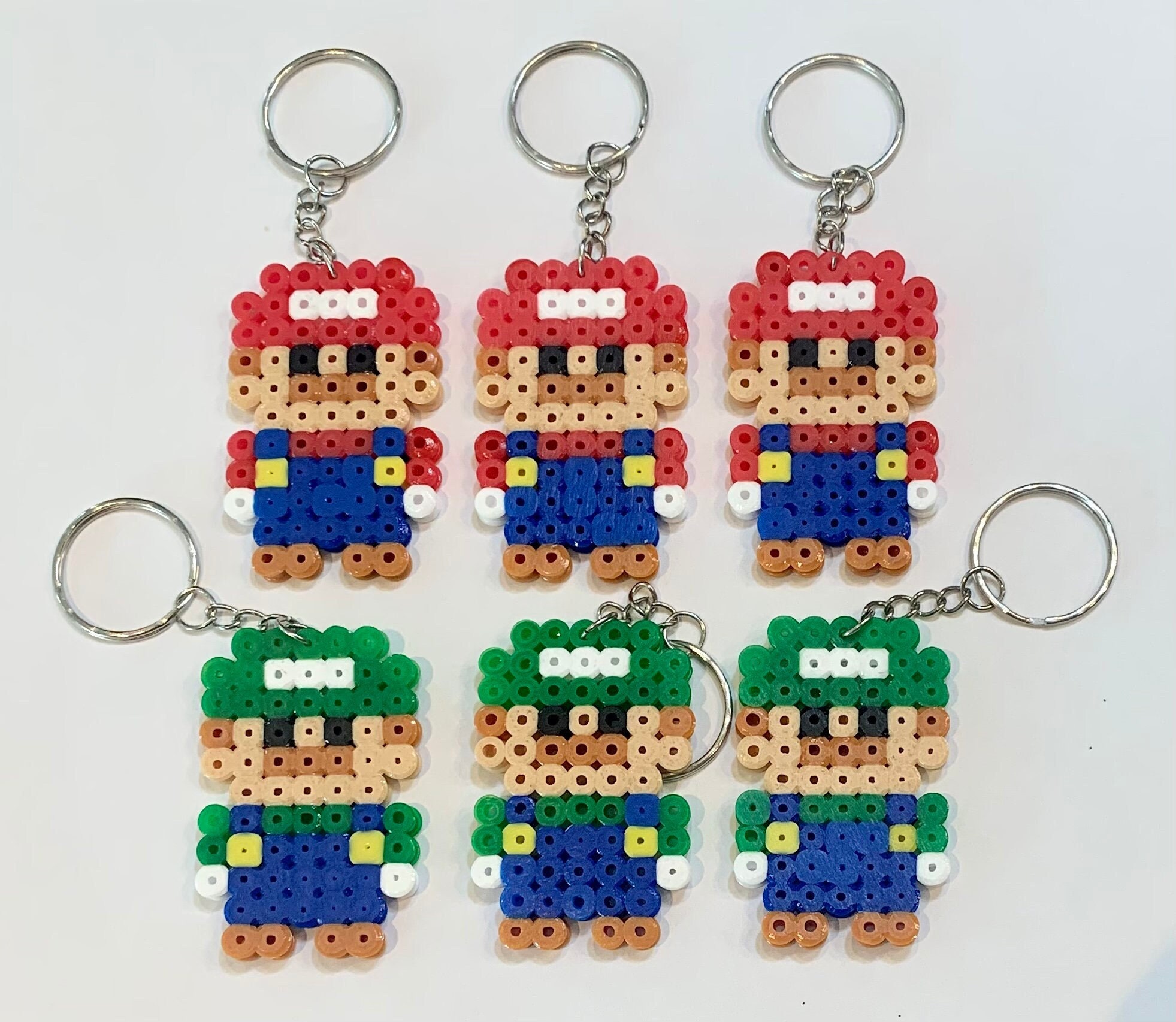 Super Mario Themed Keyrings Party Bag Fillers - Etsy