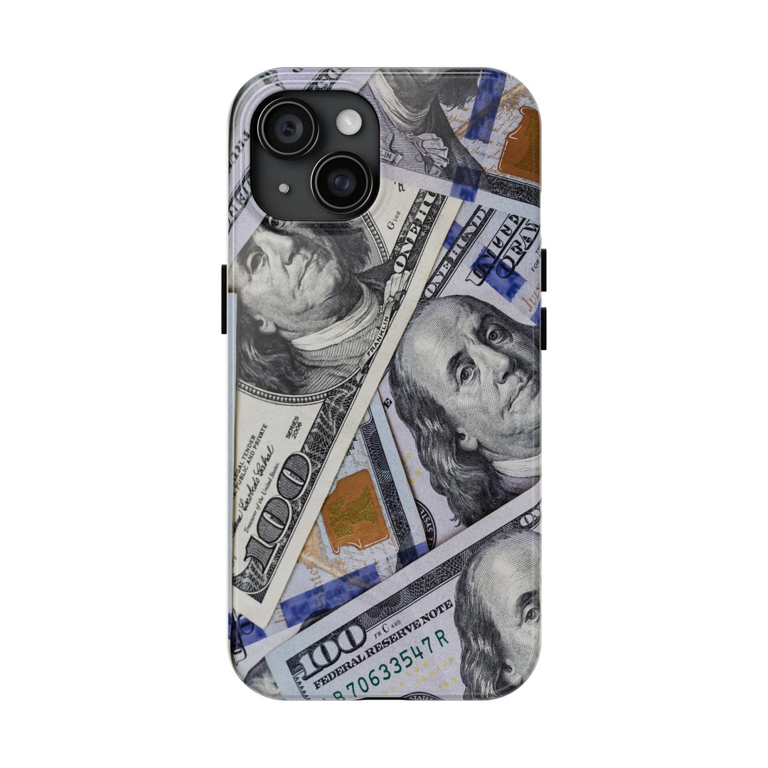 100 Dollar Bill Money iPhone 15 Case Tough Phone Cases Fun Phone Case ...