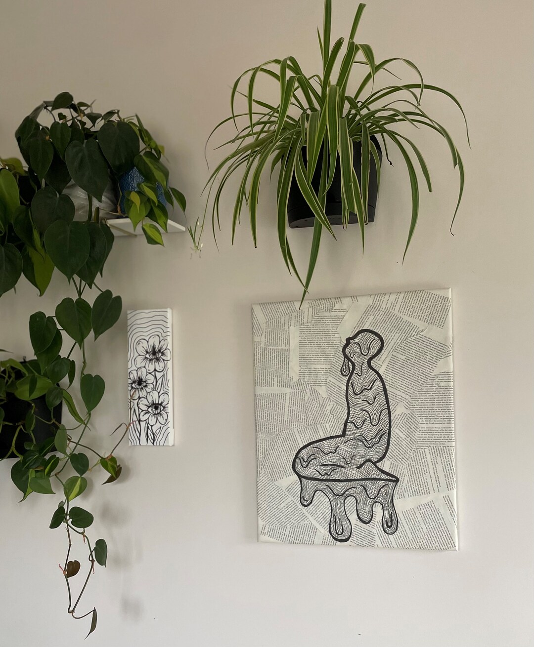 Dissolving Man Wall Hanging - Etsy