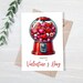 Gumball Machine Clip Art Gumball Valentine Cards Gumball - Etsy