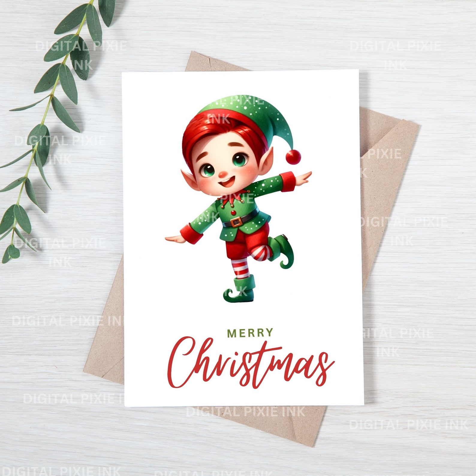 Christmas Elf Boys Clipart Christmas Elf Watercolor Clipart - Etsy