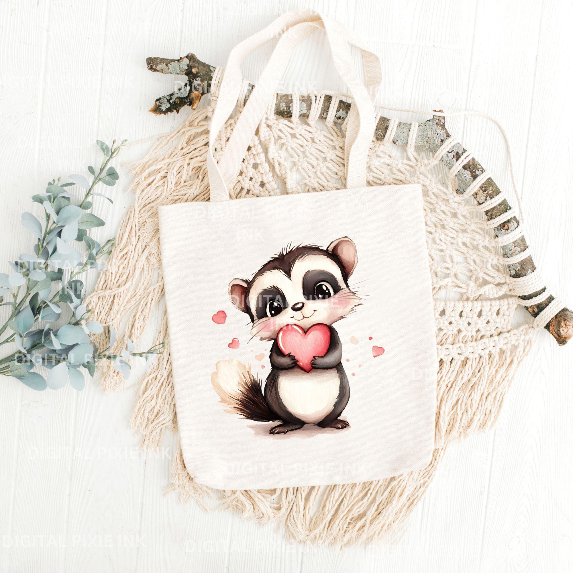 Woodland Valentine Clipart, Valentine Woodland Animal Creature in Love ...