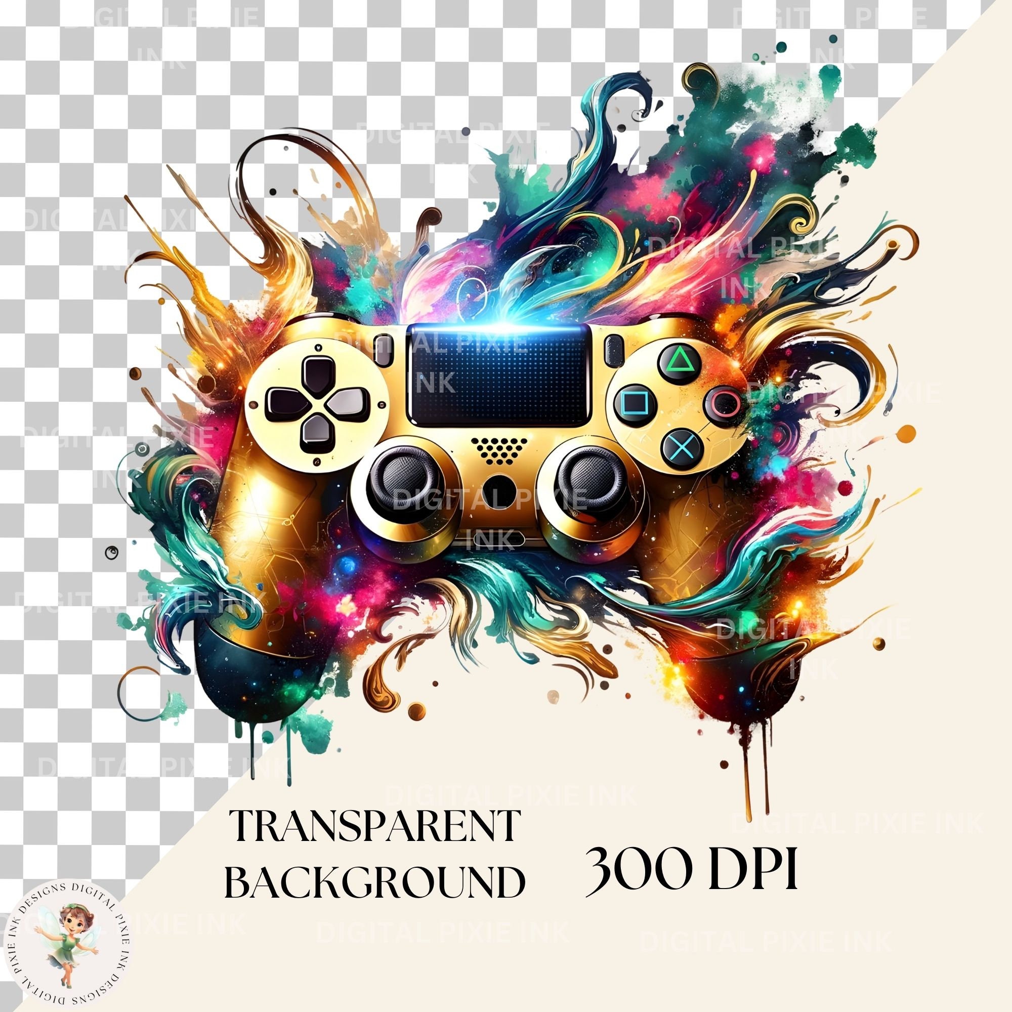 Game Controller Clipart Digital Download High Quality, Gamer Controller ...