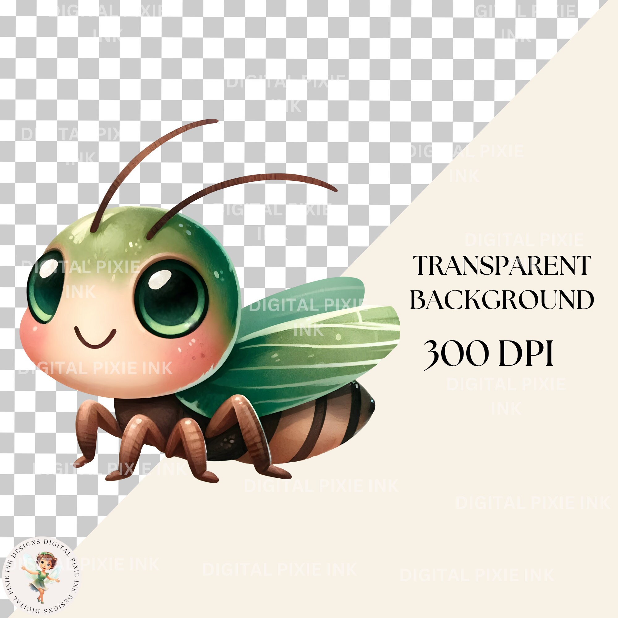 Insects Cliparts Watercolor, Cute Clipart of Insects, Bug Illustrations ...