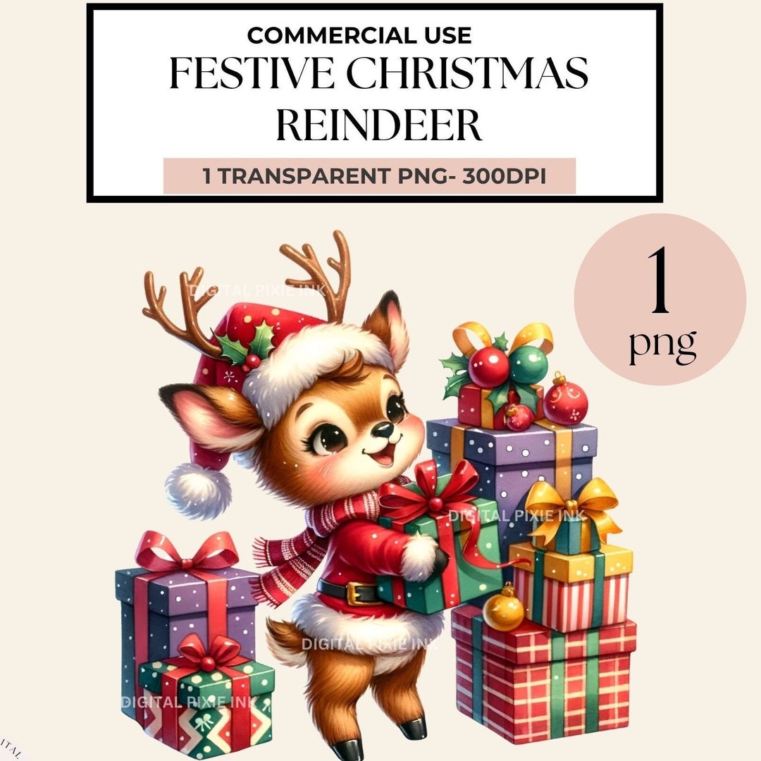 Christmas Reindeer, Christmas Clipart, Christmas Reindeers, Merry ...
