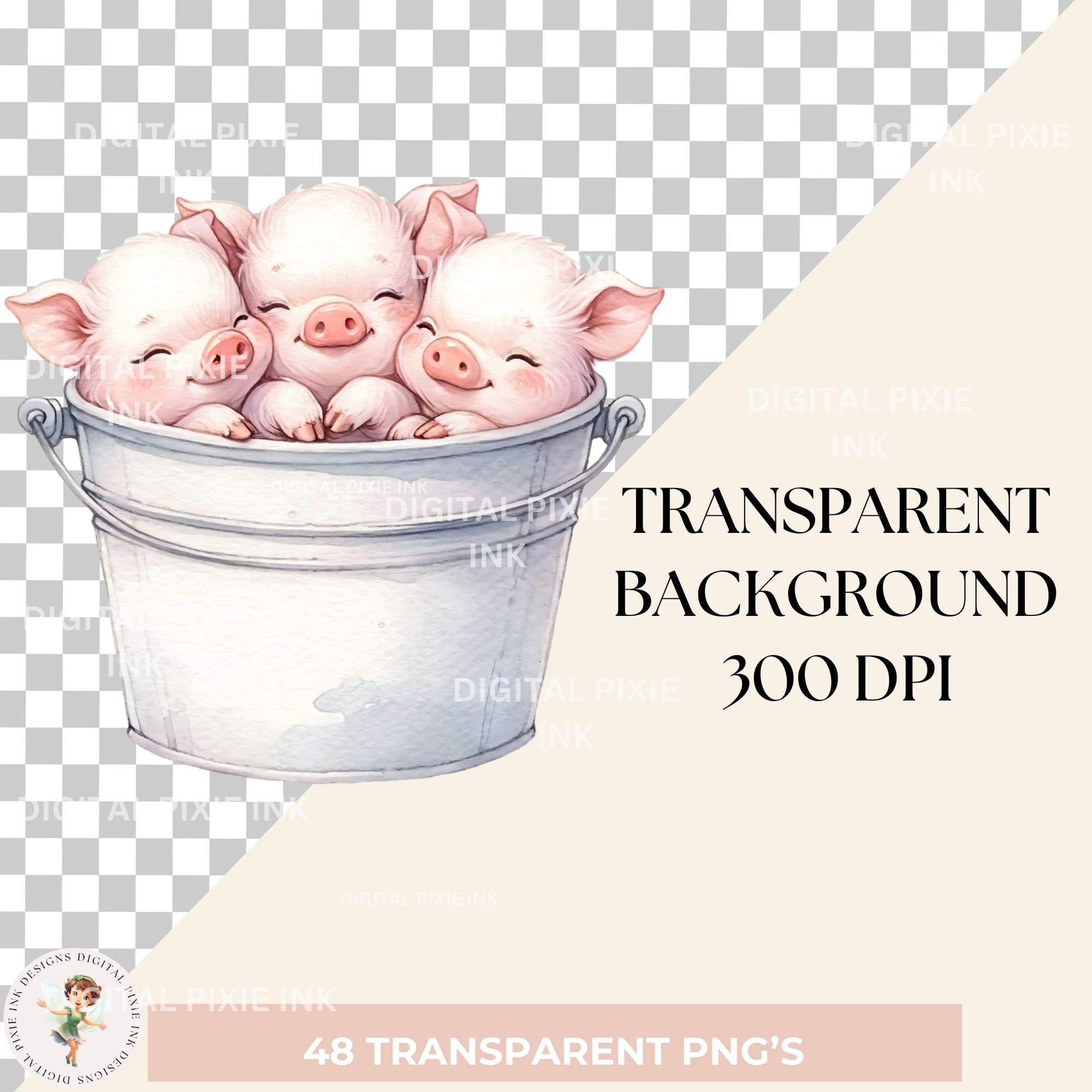 Pink Farm Clipart Mega Bundle, Pink Farm Barn, Pink Farm Animals Baby ...