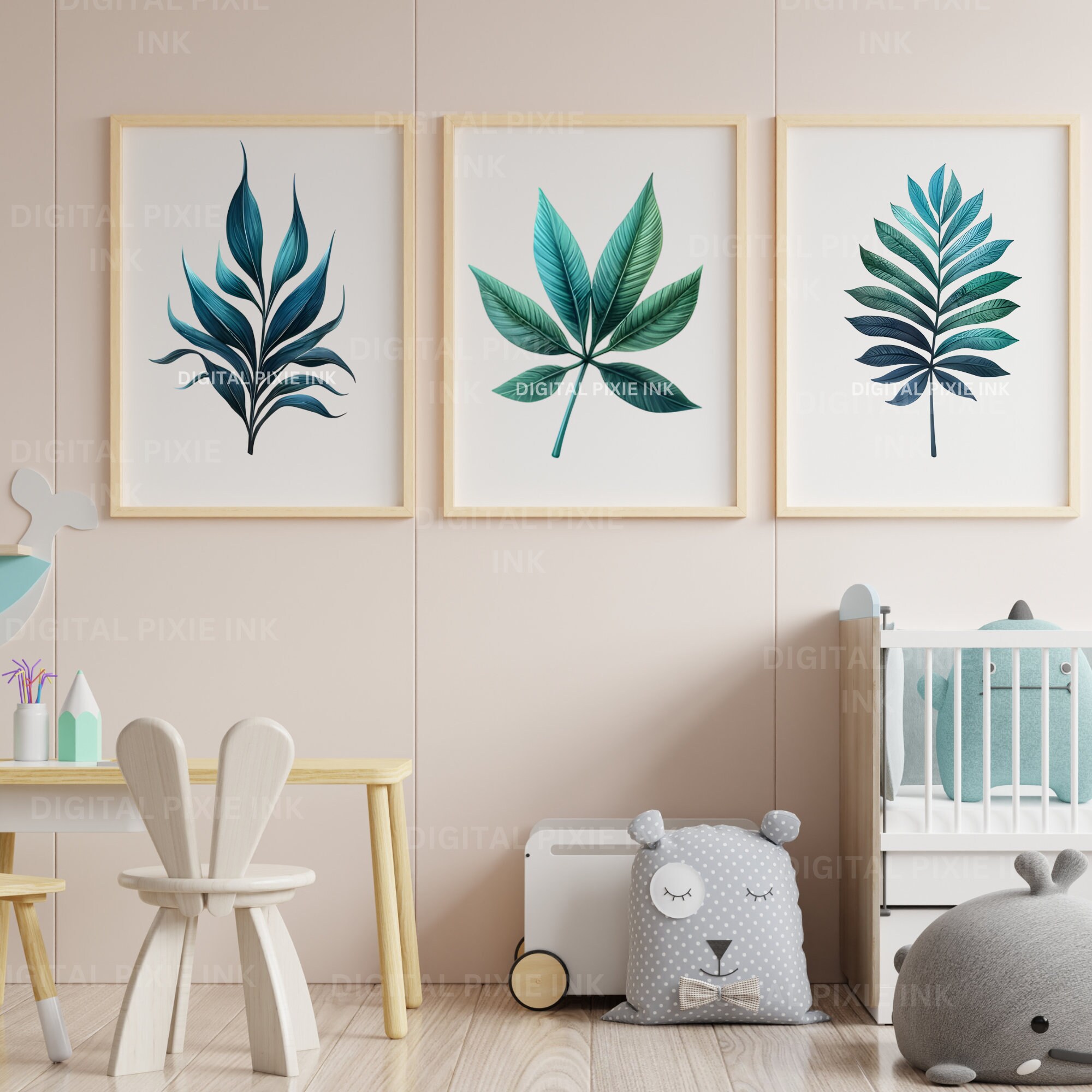 Watercolor Tropical Leaves Clipart Png Tropical Greenery Leaves Clipart ...