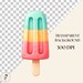 Watercolor Summer Popsicle Clipart, Ice Cream Clipart Png, Commercial ...