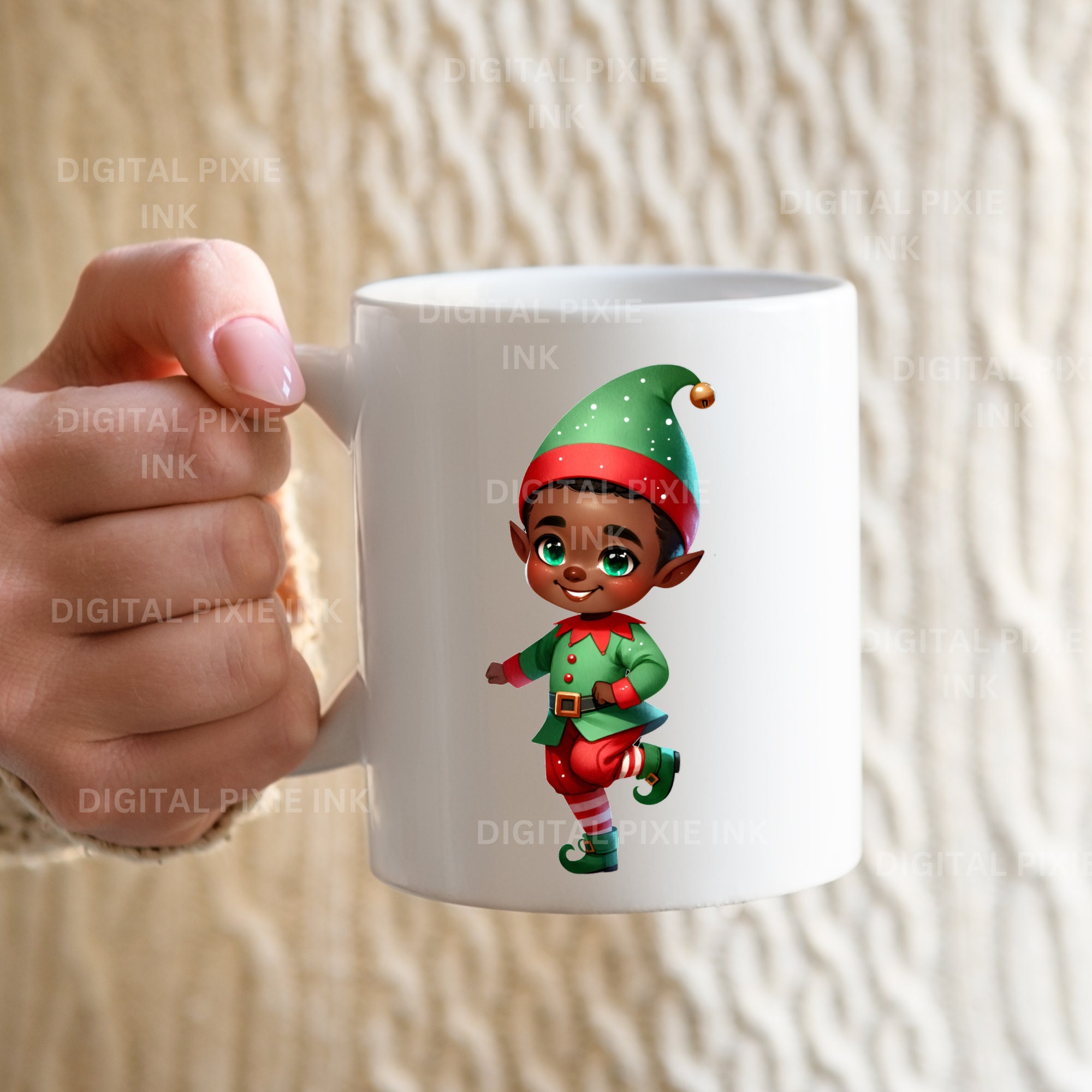 Christmas Elf Boys Clipart, Christmas Elf Watercolor Clipart, Cute Elf ...
