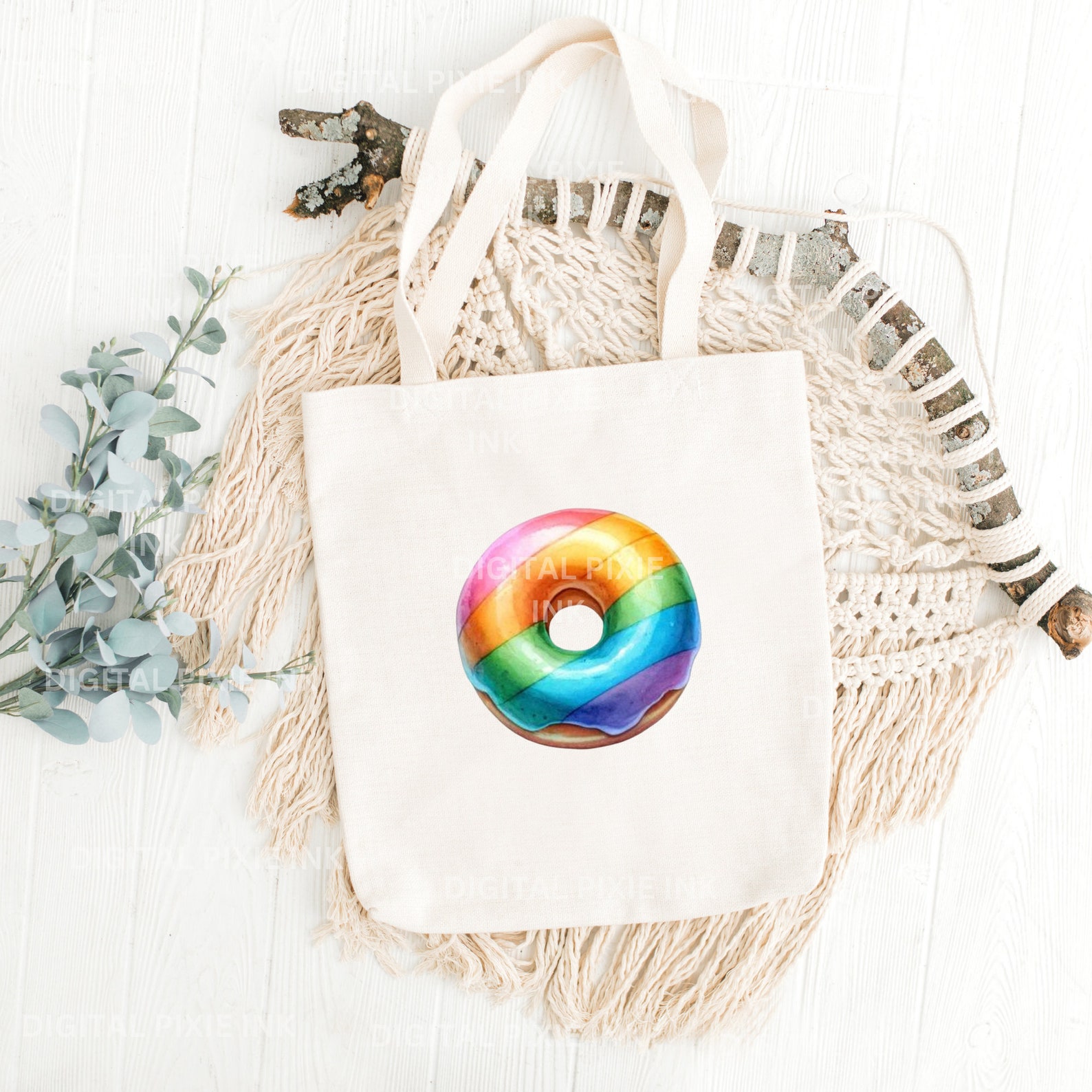 Donut Shop Clipart, Donuts With Coffee, Donuts and Coffee, Watercolor ...