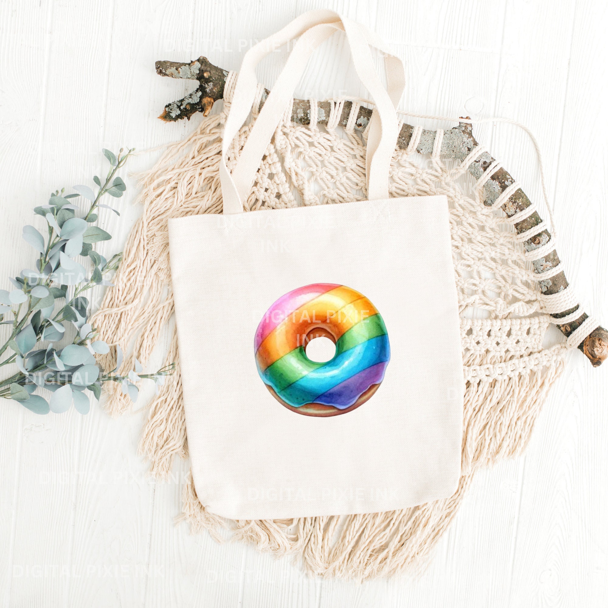 Donut Shop Clipart, Donuts With Coffee, Donuts and Coffee, Watercolor ...