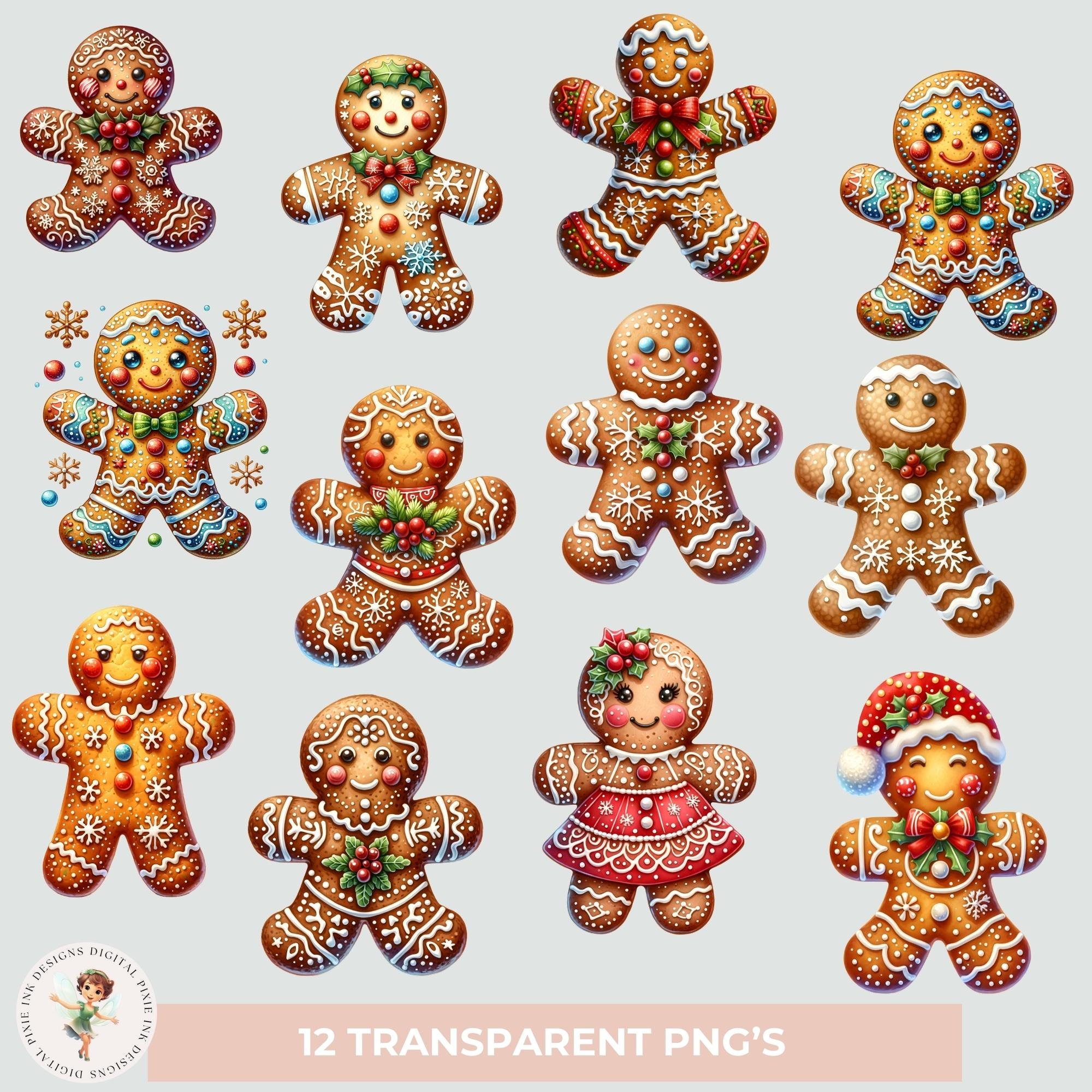Gingerbreadman Clipart, Cute Gingerbread Man Svg, Decorating ...