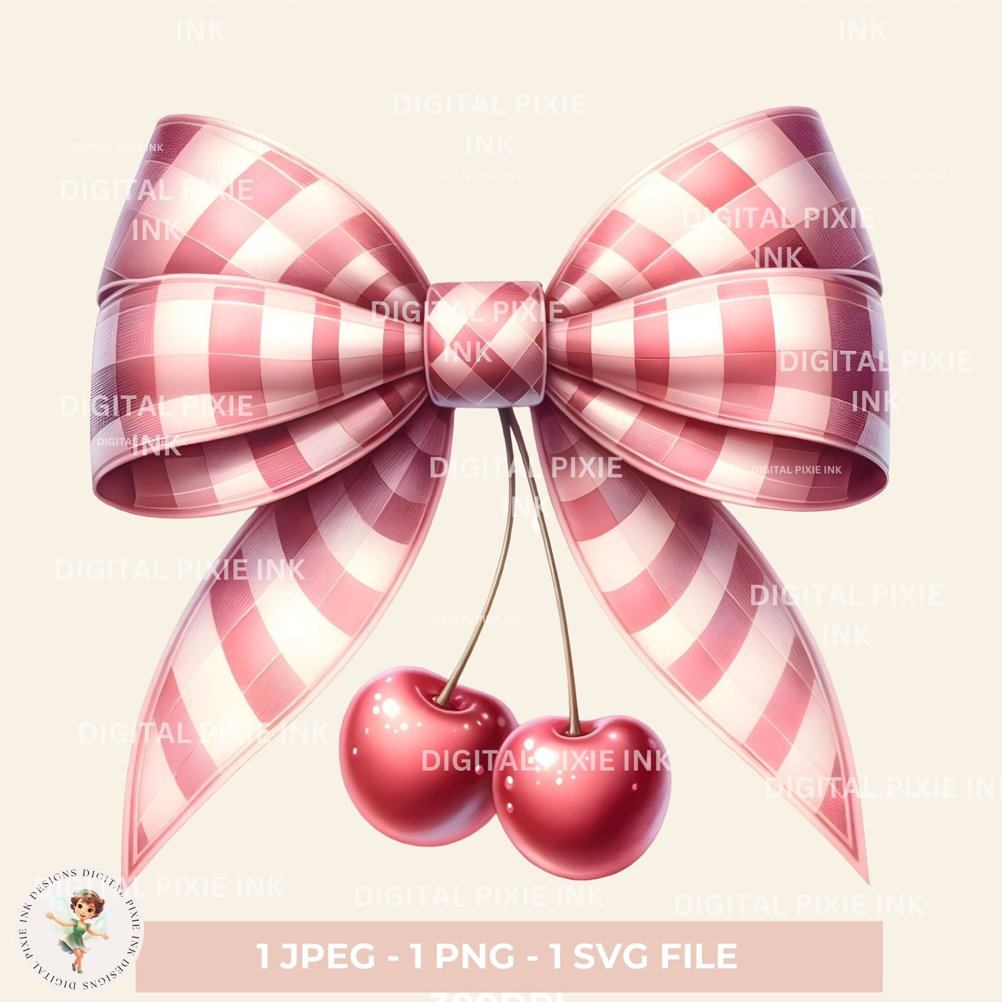 Trendy Cherry Png, Girl Coquette Clipart, Coquette Pink Bow Clipart ...