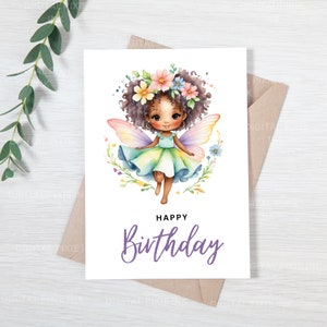 Black Fairy Clipart African American Fairy Clipart Bundle Watercolor ...