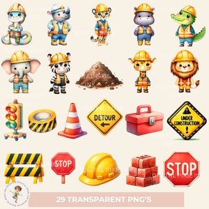 Watercolor Construction Truck Clipart, Construction Birthday, Kids ...