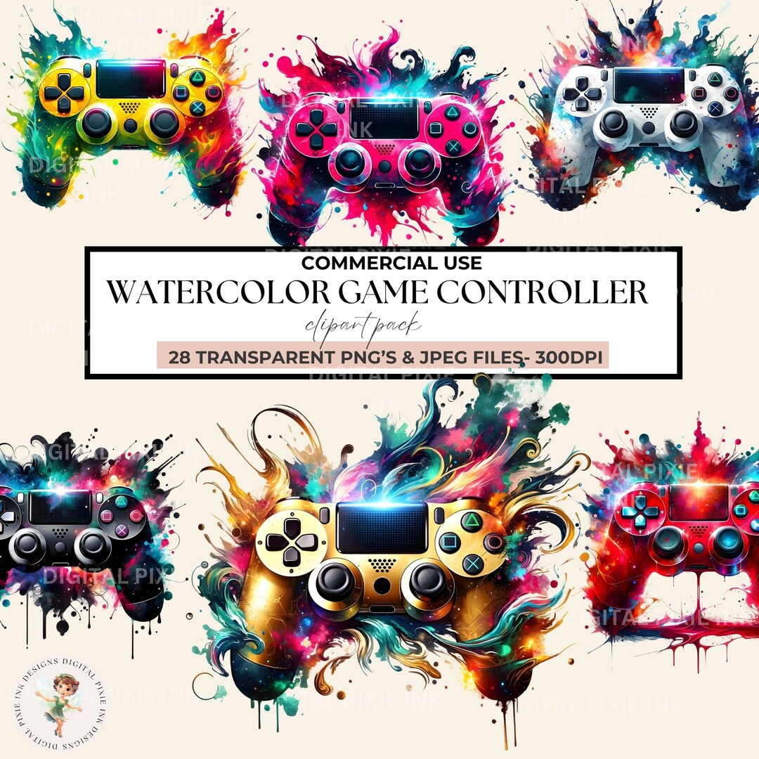 Game Controller Clipart Digital Download High Quality, Gamer Controller ...