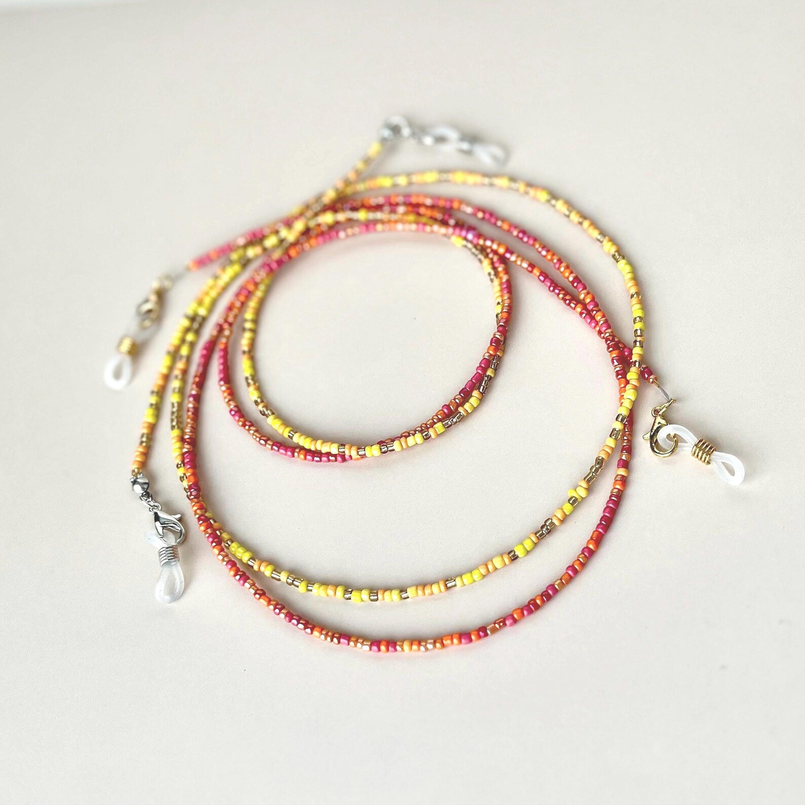 Handmade Seed Bead Glasses Strap Custom Beaded Eyewear Holder ...