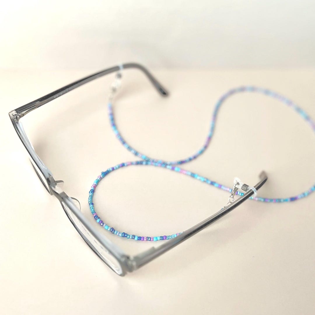 Handmade Seed Bead Glasses Strap Custom Beaded Eyewear Holder ...