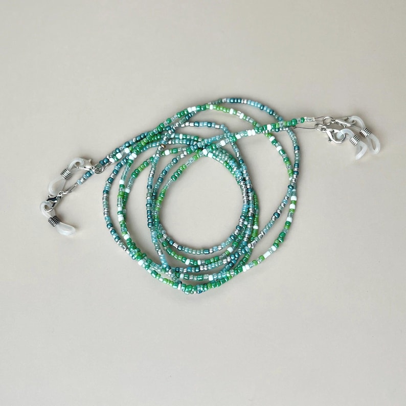 Handmade Seed Bead Glasses Strap Custom Beaded Eyewear Holder ...