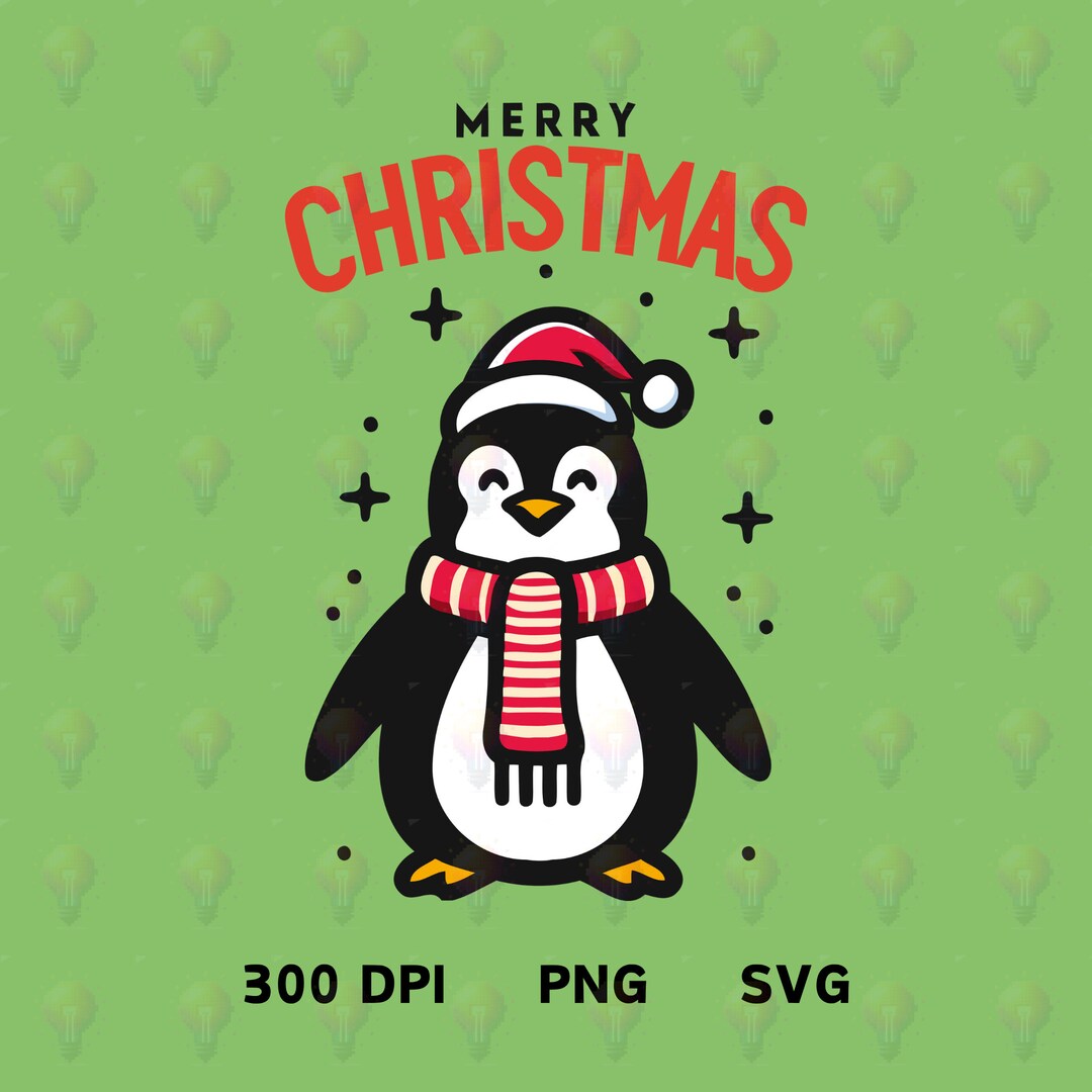 Penguin Christmas SVG, Merry Christmas, Transparent Christmas PNG ...