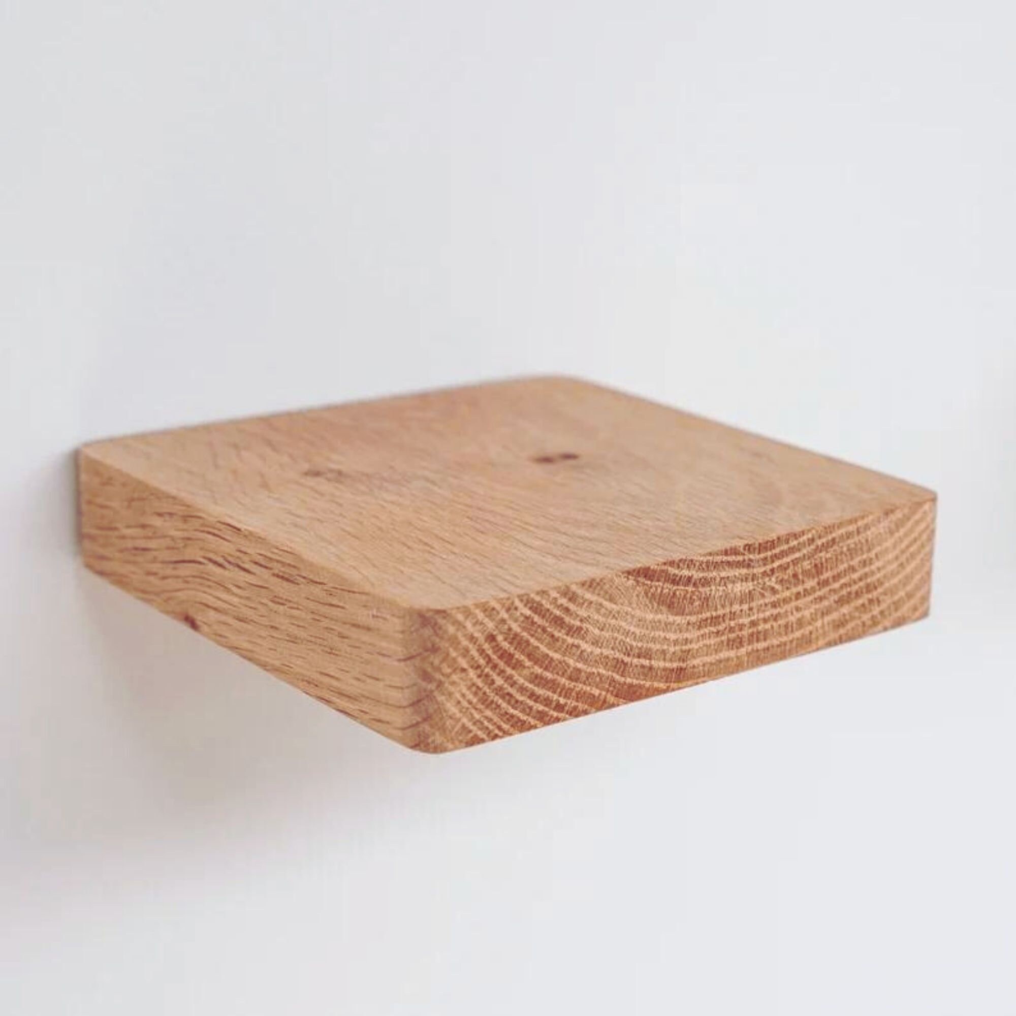 Floating Shelf / Minimalist Rack / Square Shape Wood Holder / Wall ...