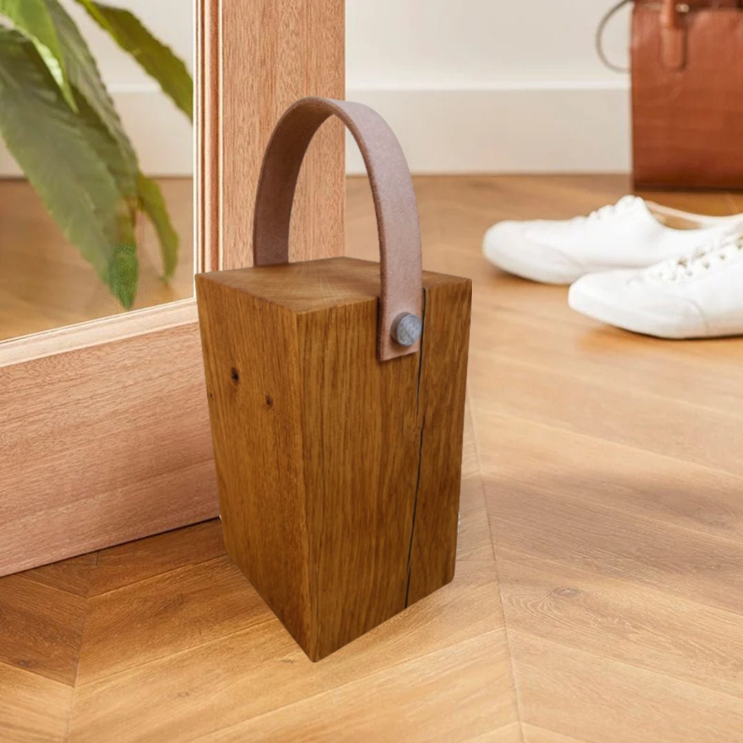 Solid Wooden Door Stopper / Doorstop - Etsy