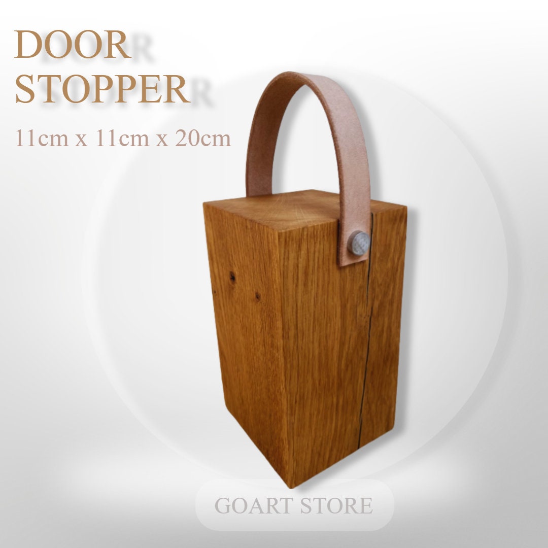 Solid Wooden Door Stopper / Doorstop - Etsy