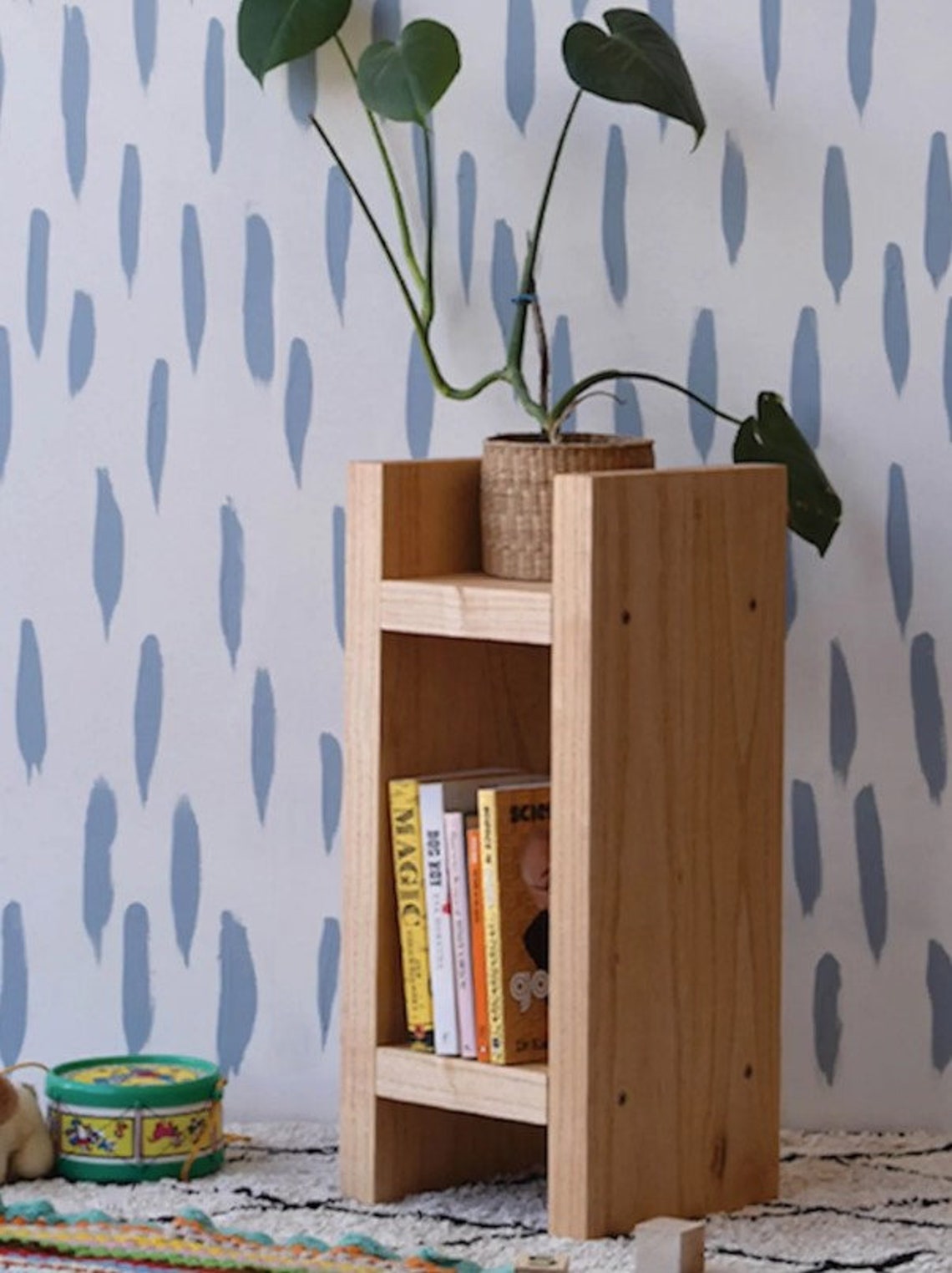 Handmade Wooden Magazine Holder/ Magazine Organizer/ Magazine Storage ...