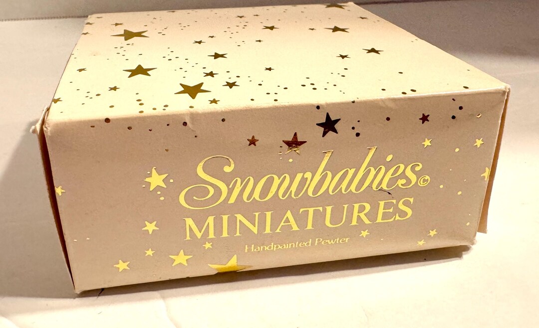 Vintage Department 56 Hand-painted Pewter Miniature Snowbabies - Etsy