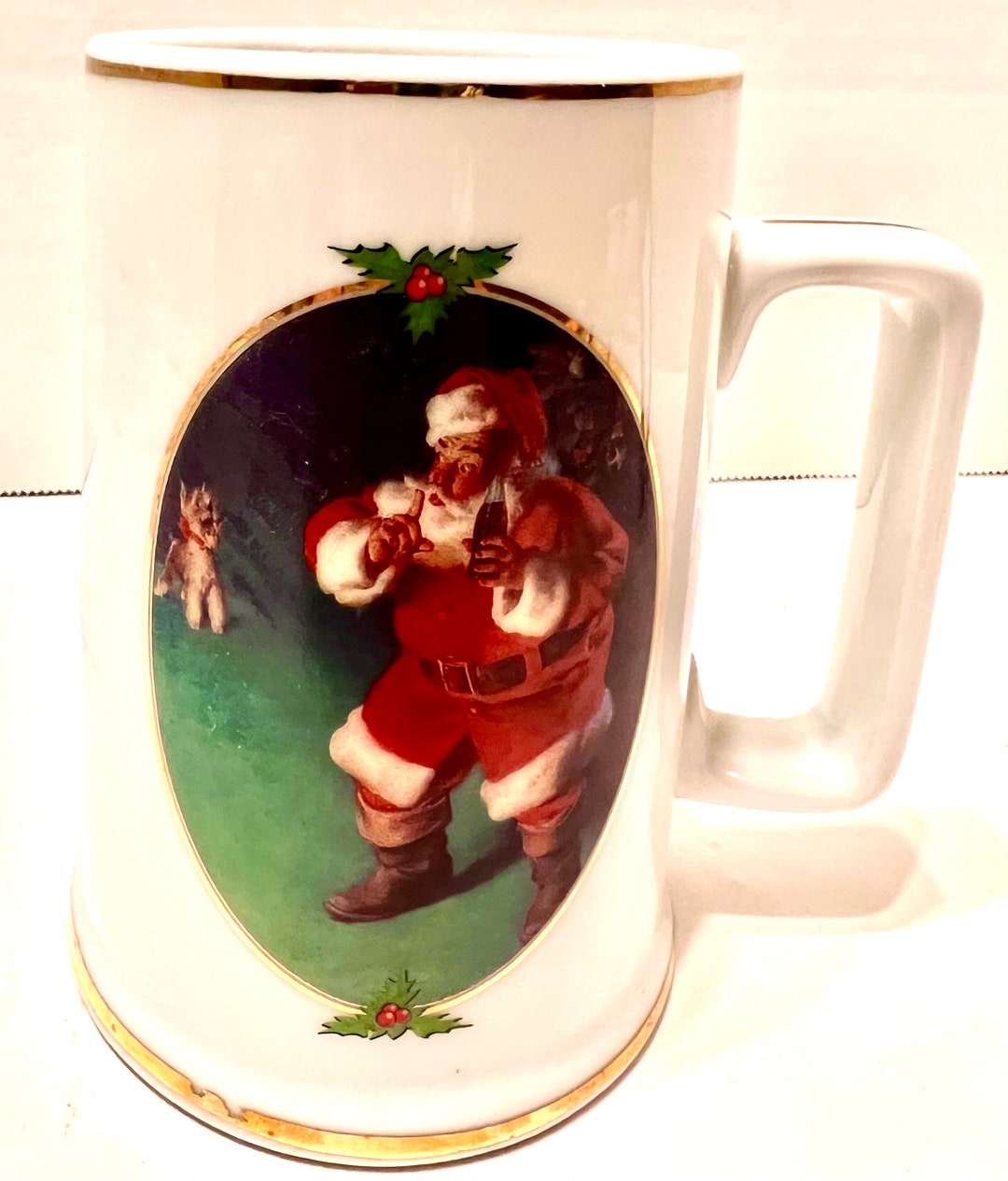 Coca-cola Santa Christmas Mugs - Etsy