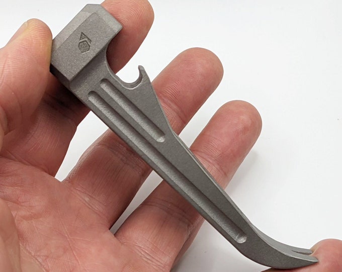 The Beast EDC Pry Bar, Heavy Duty Pocket Pry Bar, Mini Crowbar - Etsy