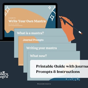 Write Your Own Mantra Guide, Journaling Tool, Journal Prompts ...