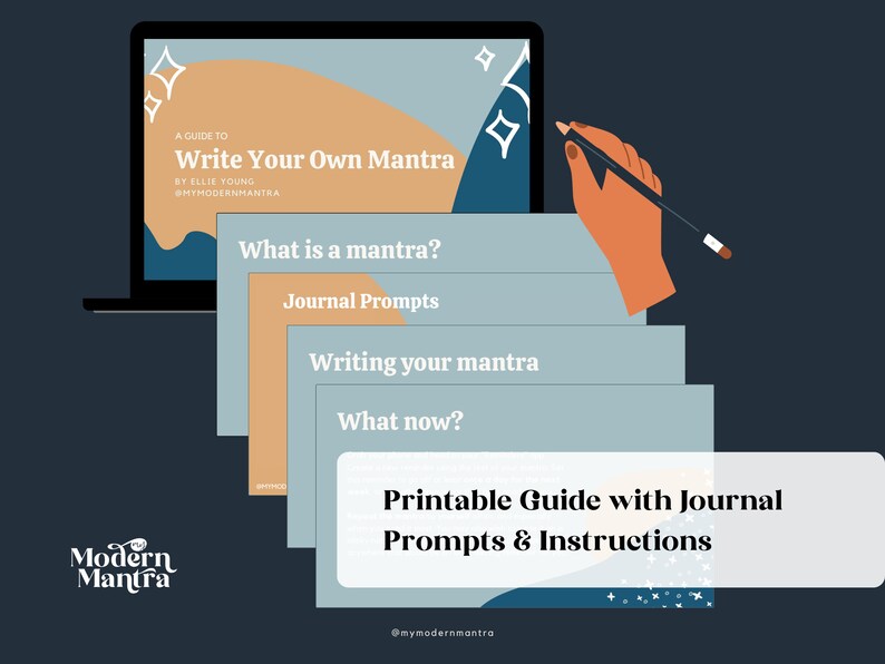 Write Your Own Mantra Guide, Journaling Tool, Journal Prompts ...