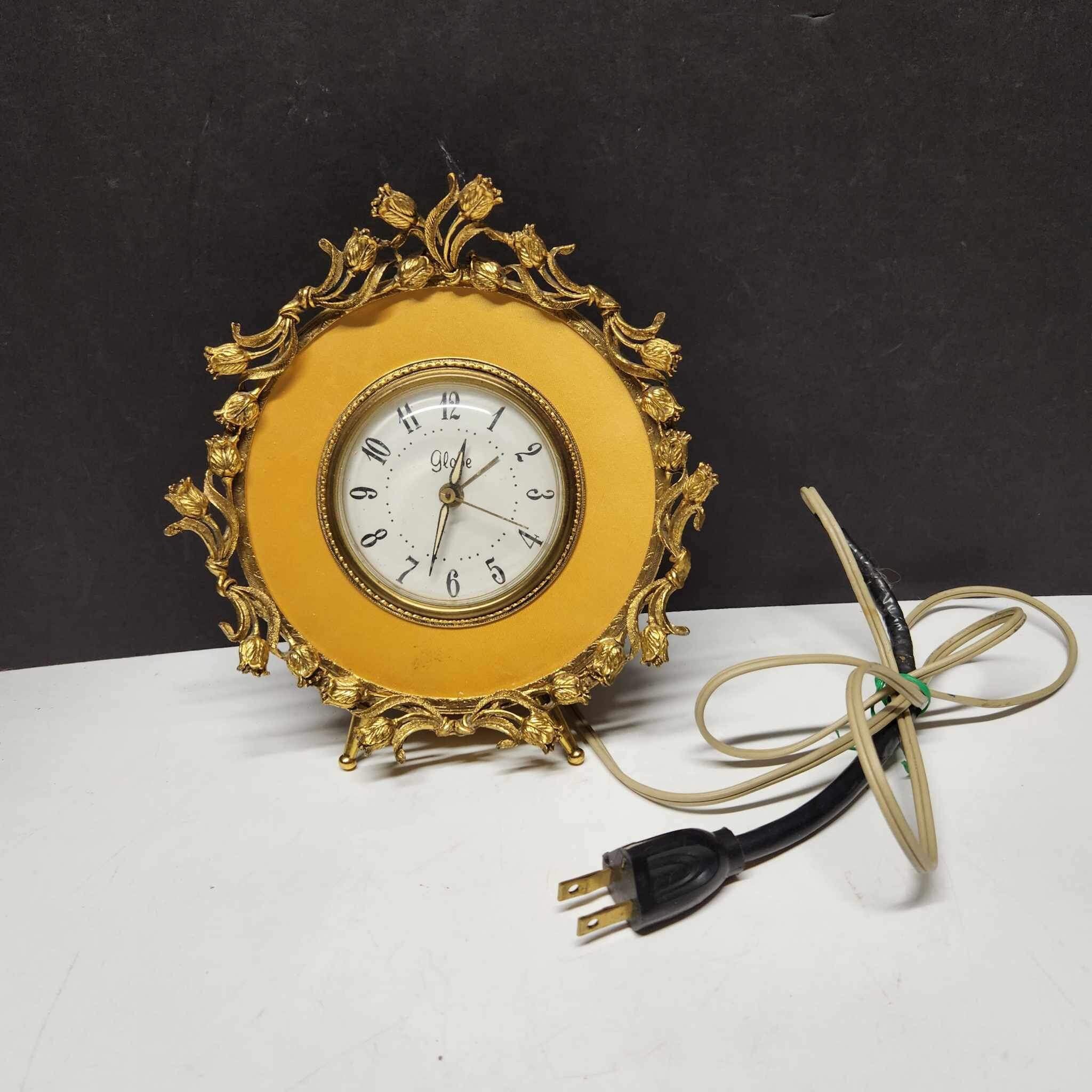 Globe MCM Gold Desktop Alarm Clock - Etsy