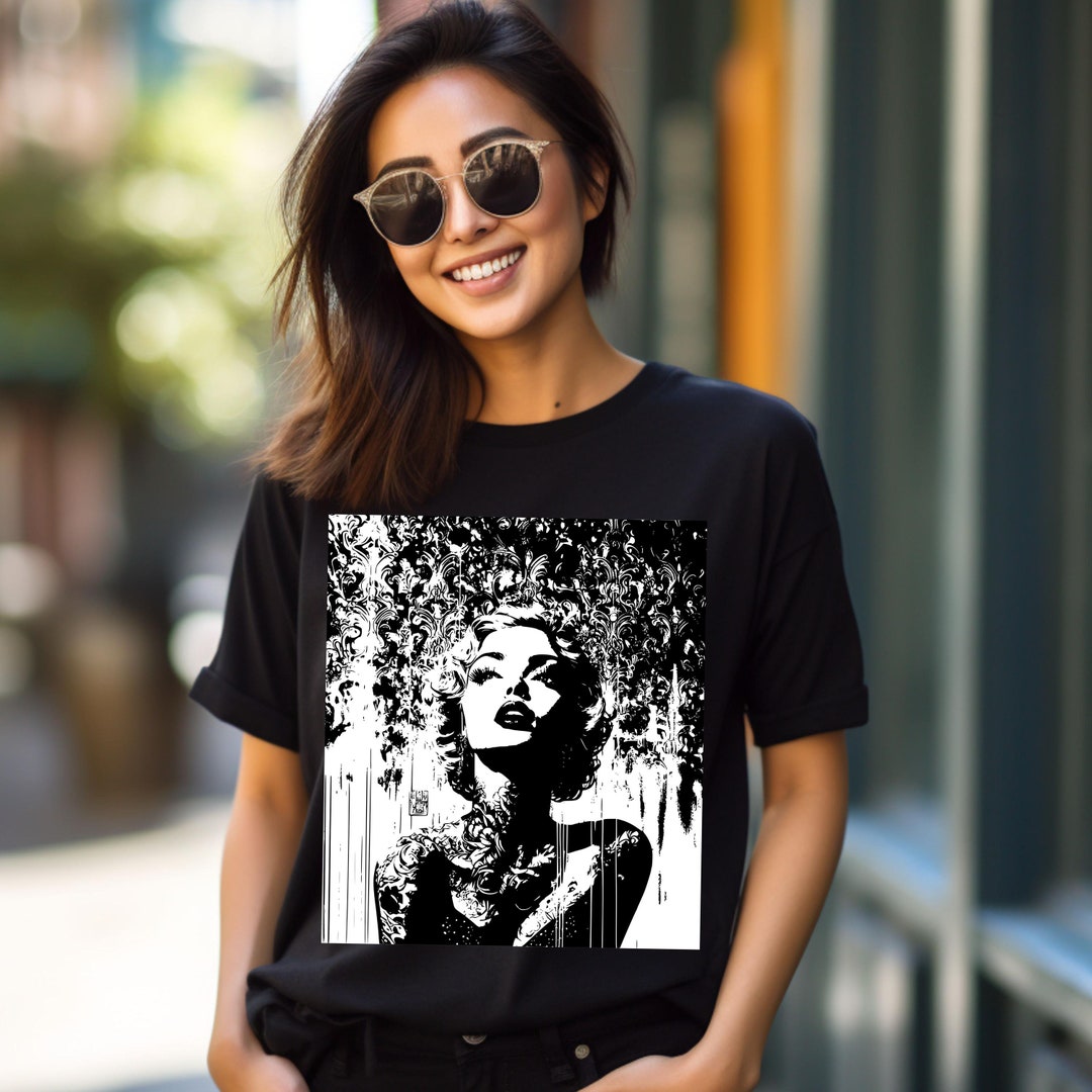 Pin-up Girl, Unisex, Womens Tshirt, Mens Shirt, Graphic Design Art, Pin ...