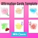 60 Affirmation Cards Digital Download, Mindfulness Affirmations Deck ...