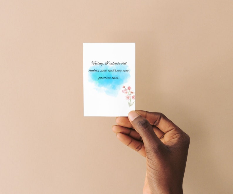 60 Affirmation Cards Digital Download, Mindfulness Affirmations Deck ...