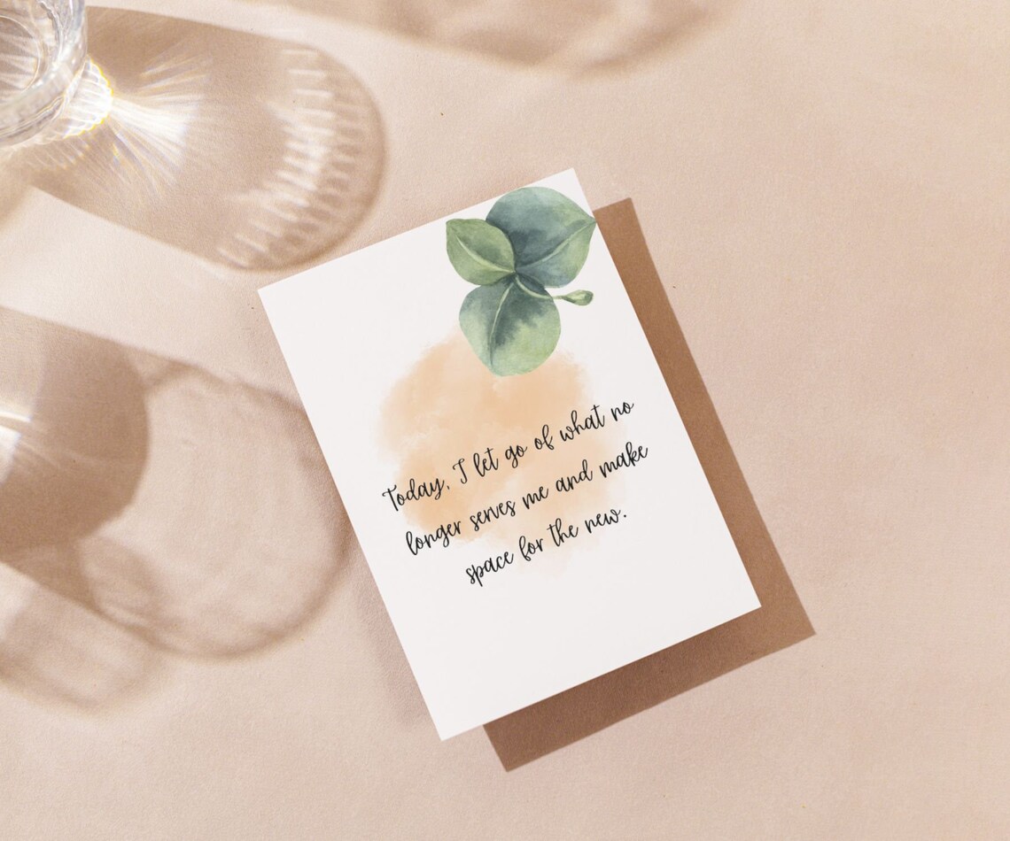60 Affirmation Cards Digital Download, Mindfulness Affirmations Deck ...